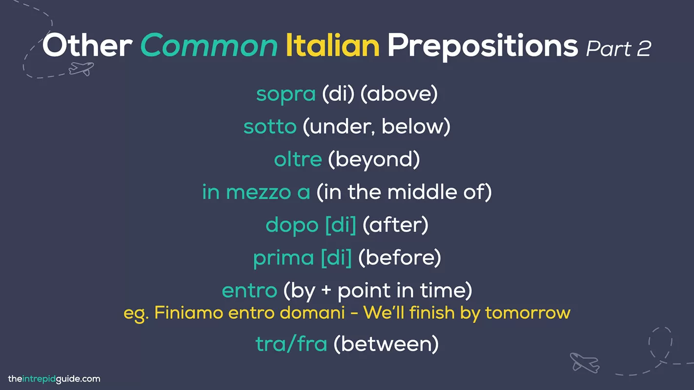 Italian Prepositions: The Only Guide You'll Ever Need (PLUS Italian ...