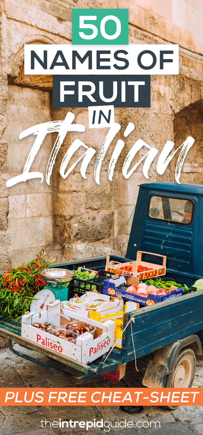 50+ Fruits in Italian from A-Z with Pictures + FREE PDF 📚 - The ...