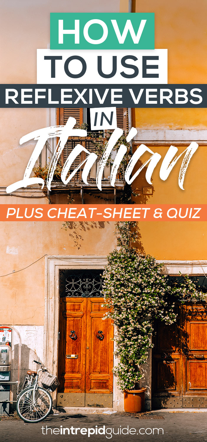 How to use Italian Reflexive Verbs: A Simple Guide + QUIZ & FREE PDF 📚 ...