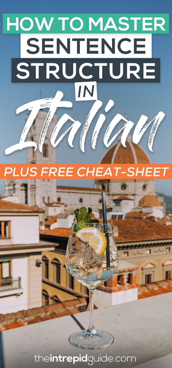 Italian Sentence Structure & Word Order: Beginner to Advanced (QUIZ ...