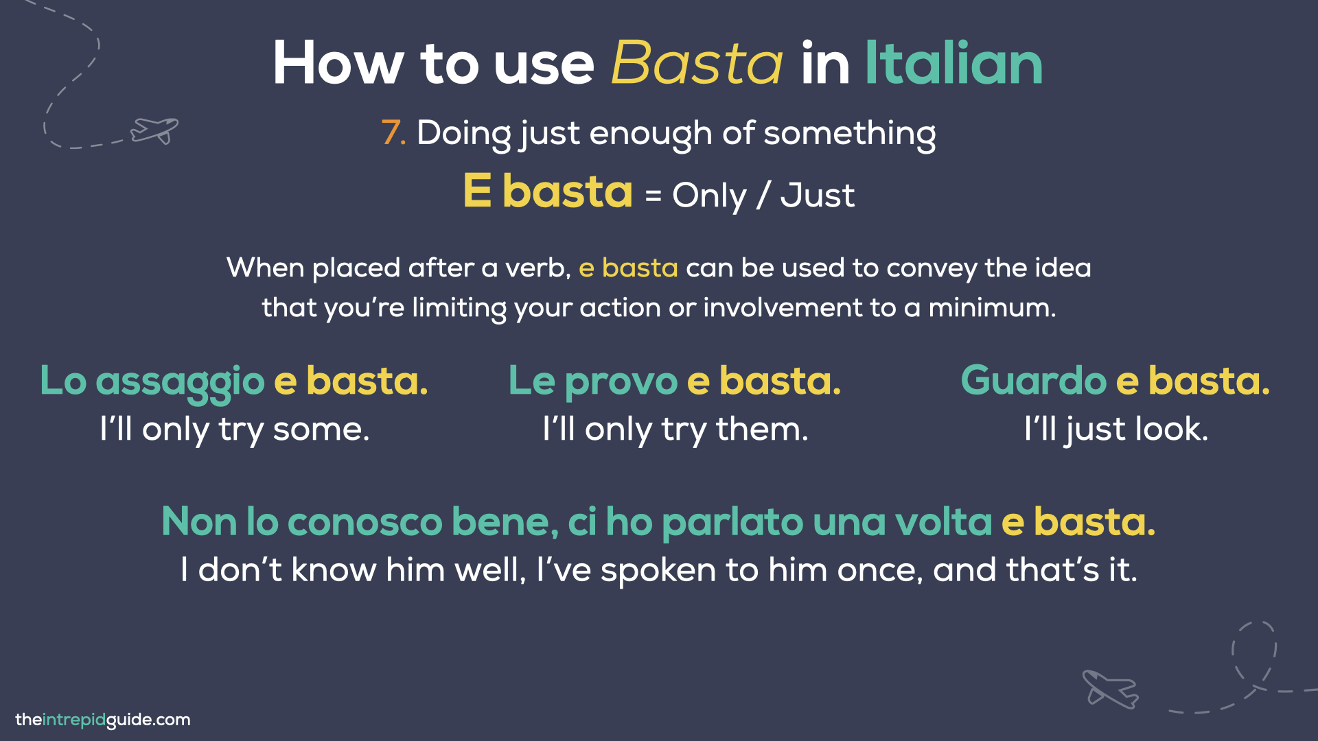 BASTA in Italian: What it Means and 7 Ways to Use it + PDF Cheat-Sheet ...