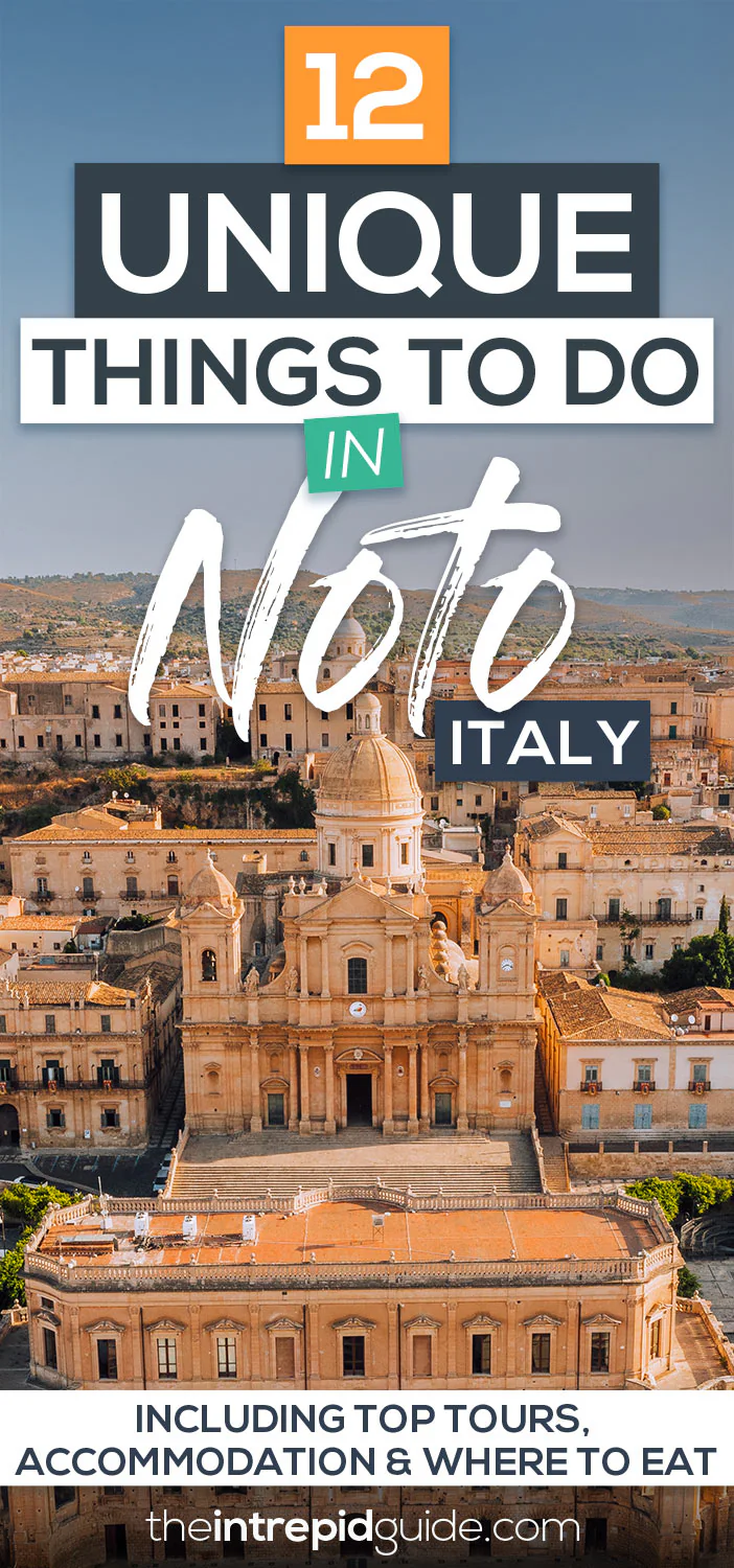 12 UNIQUE Things to do in Noto Sicily + Tours, Accommodation, Food ...